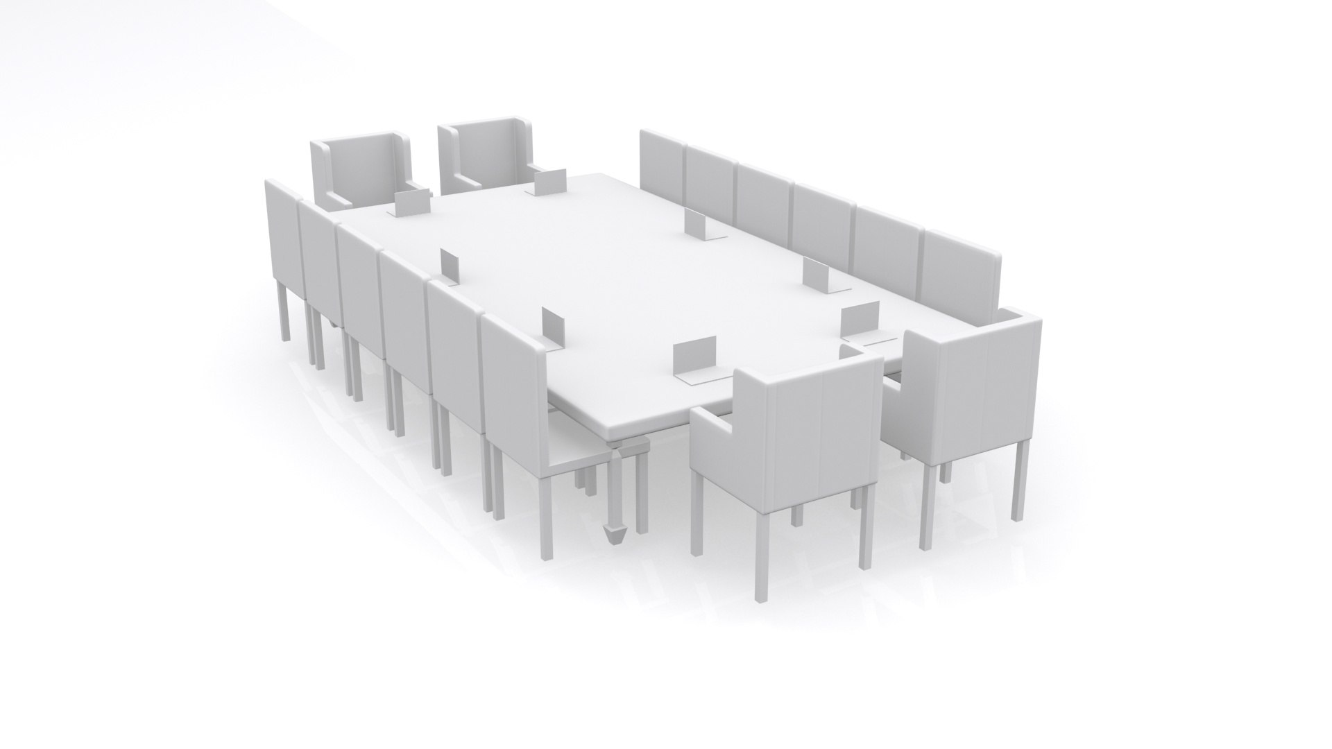 3D Conference Tabel Model - TurboSquid 1528952