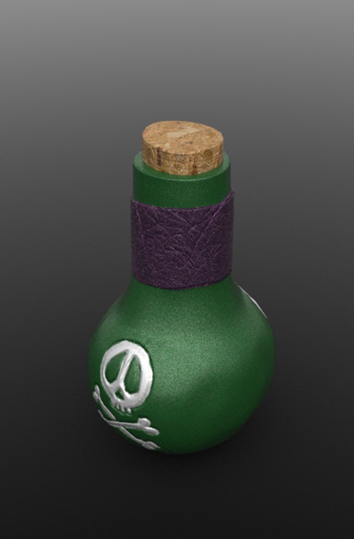 3D Model Stylized Poison Potion - TurboSquid 1869792