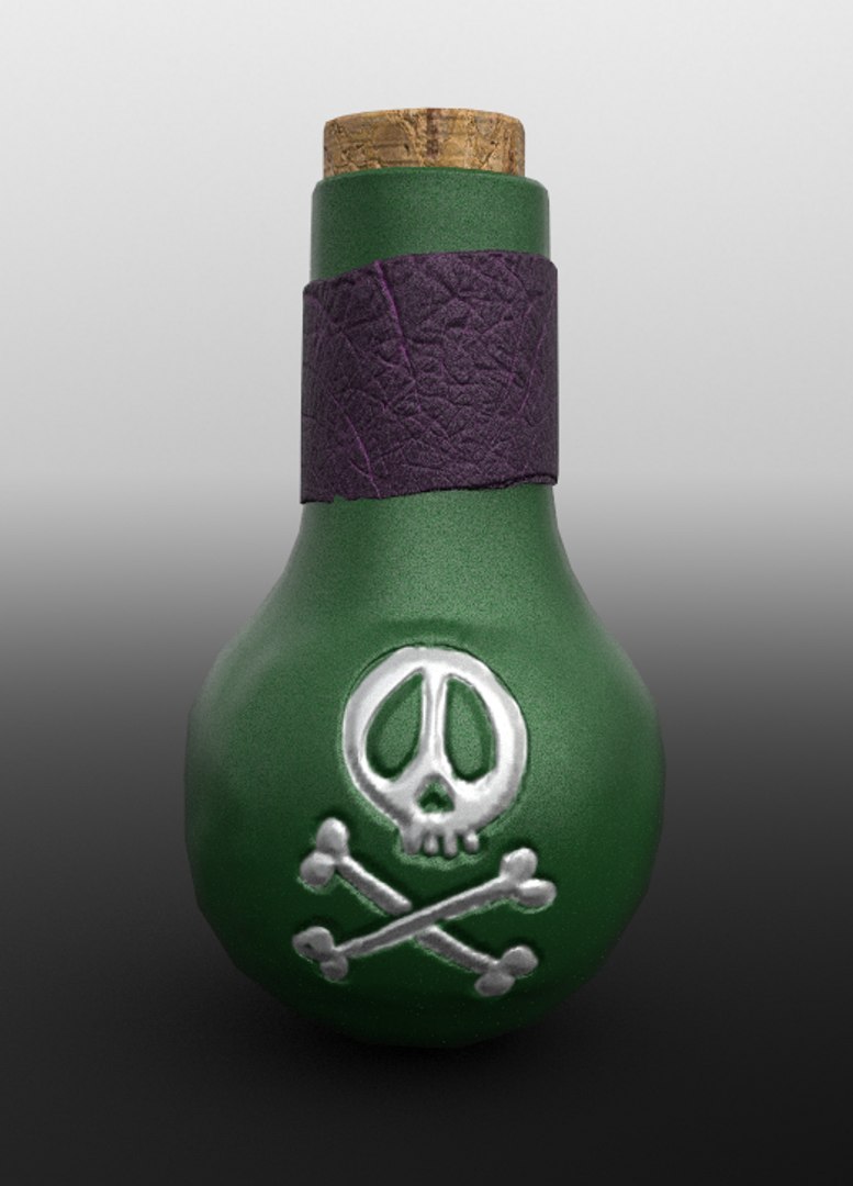 3D Model Stylized Poison Potion - TurboSquid 1869792