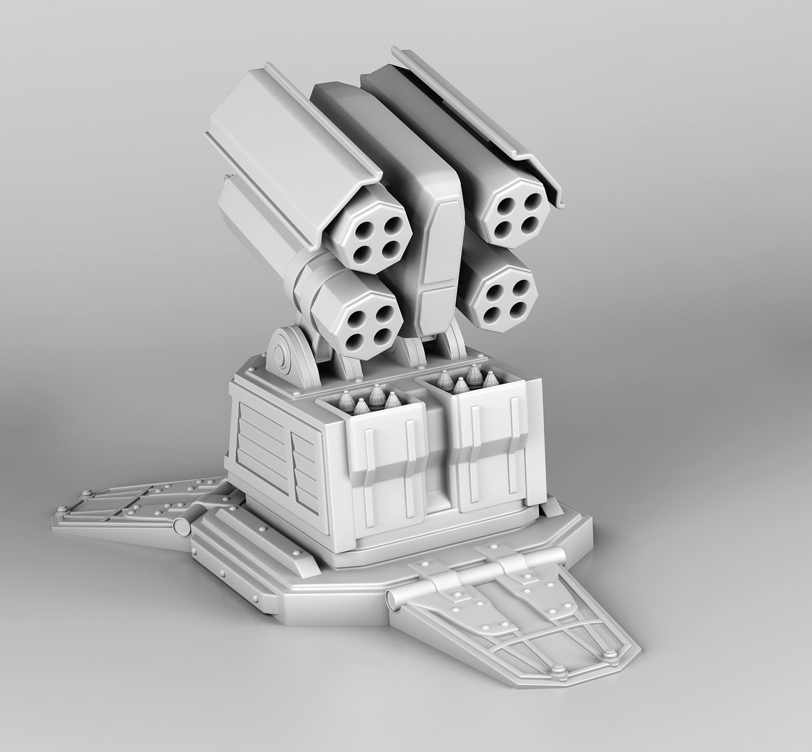 3D Turret Model - TurboSquid 1671456