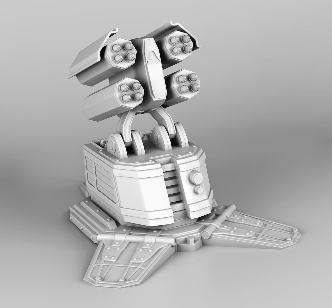 3D Turret Model - TurboSquid 1671456