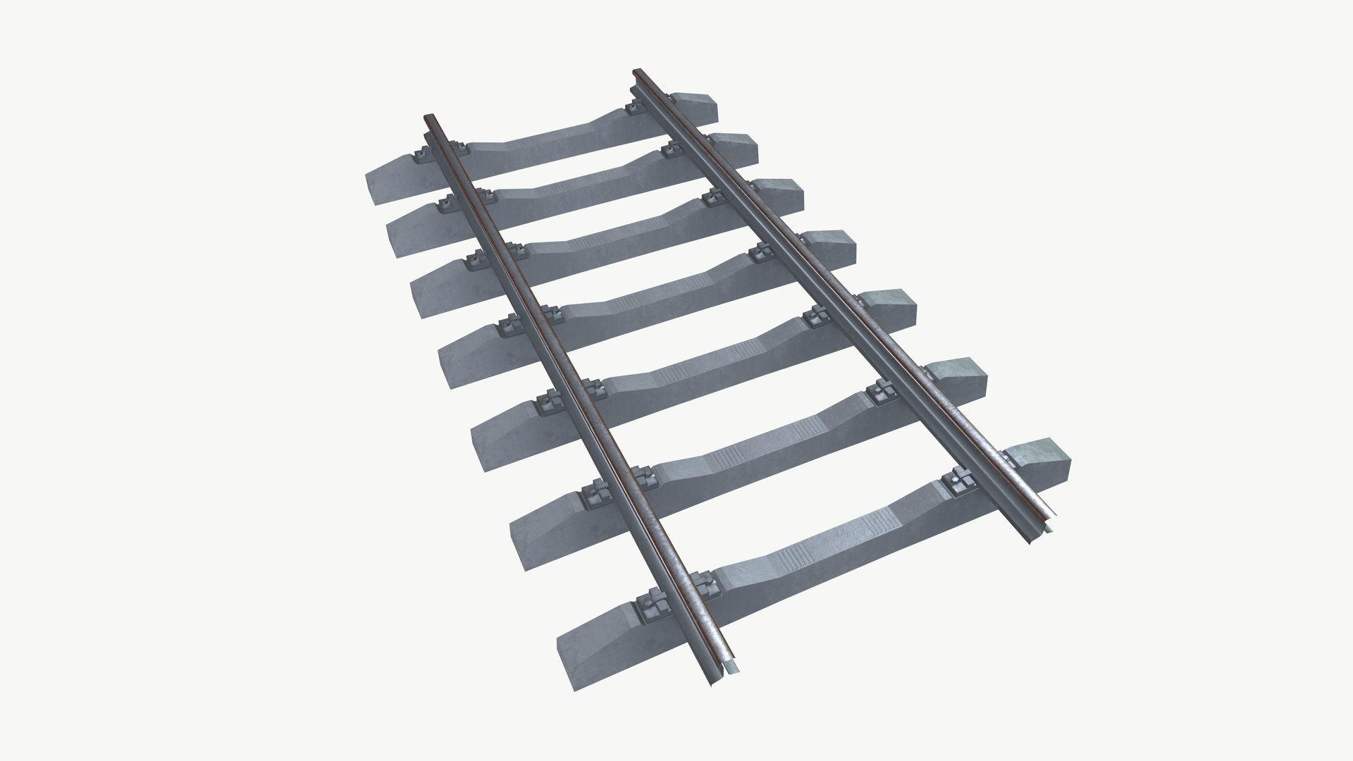 3D Railway Track - TurboSquid 2398124