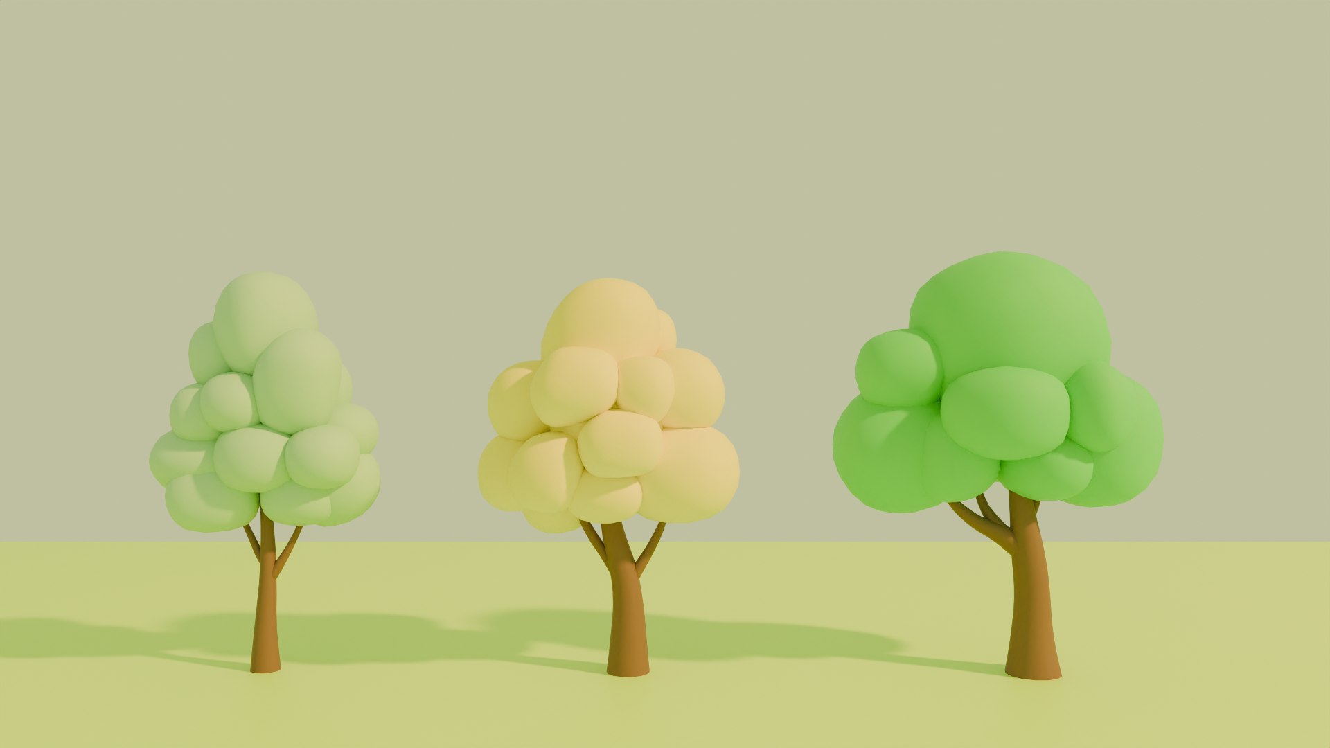 3D Low Poly Cartoon Trees - TurboSquid 2400285