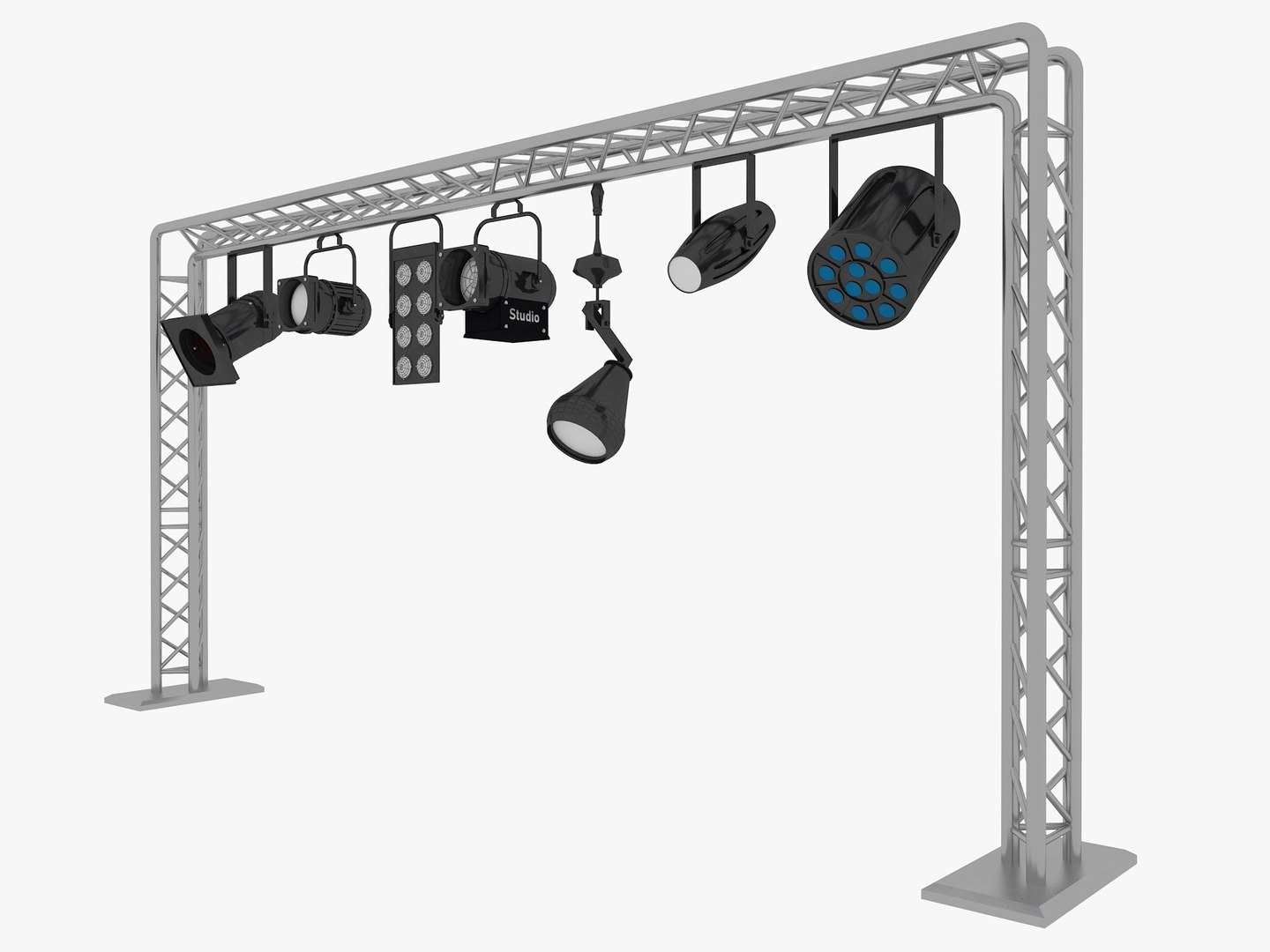 Light Truss 7 3D Model - TurboSquid 2085594