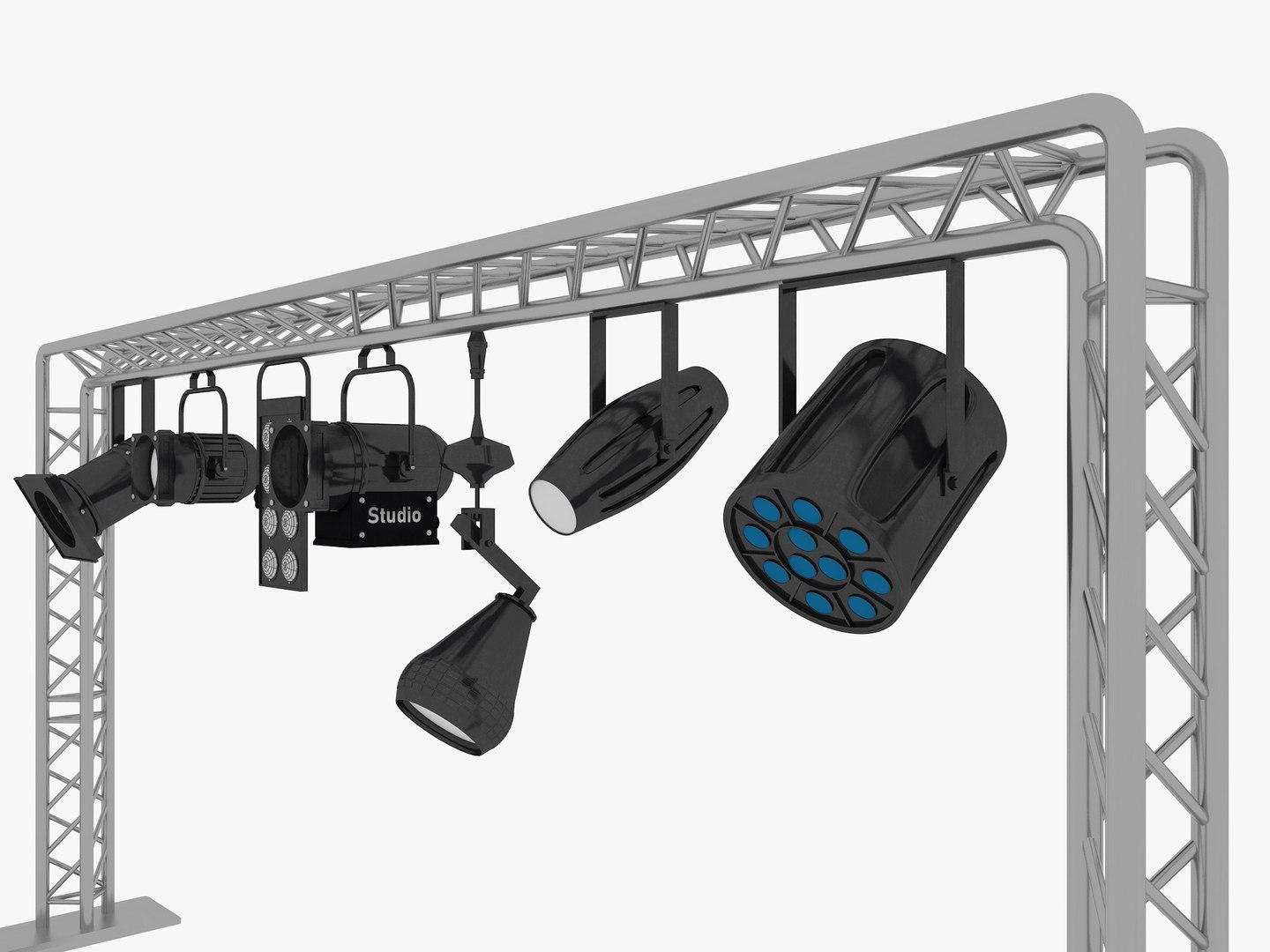Light Truss 7 3D Model - TurboSquid 2085594