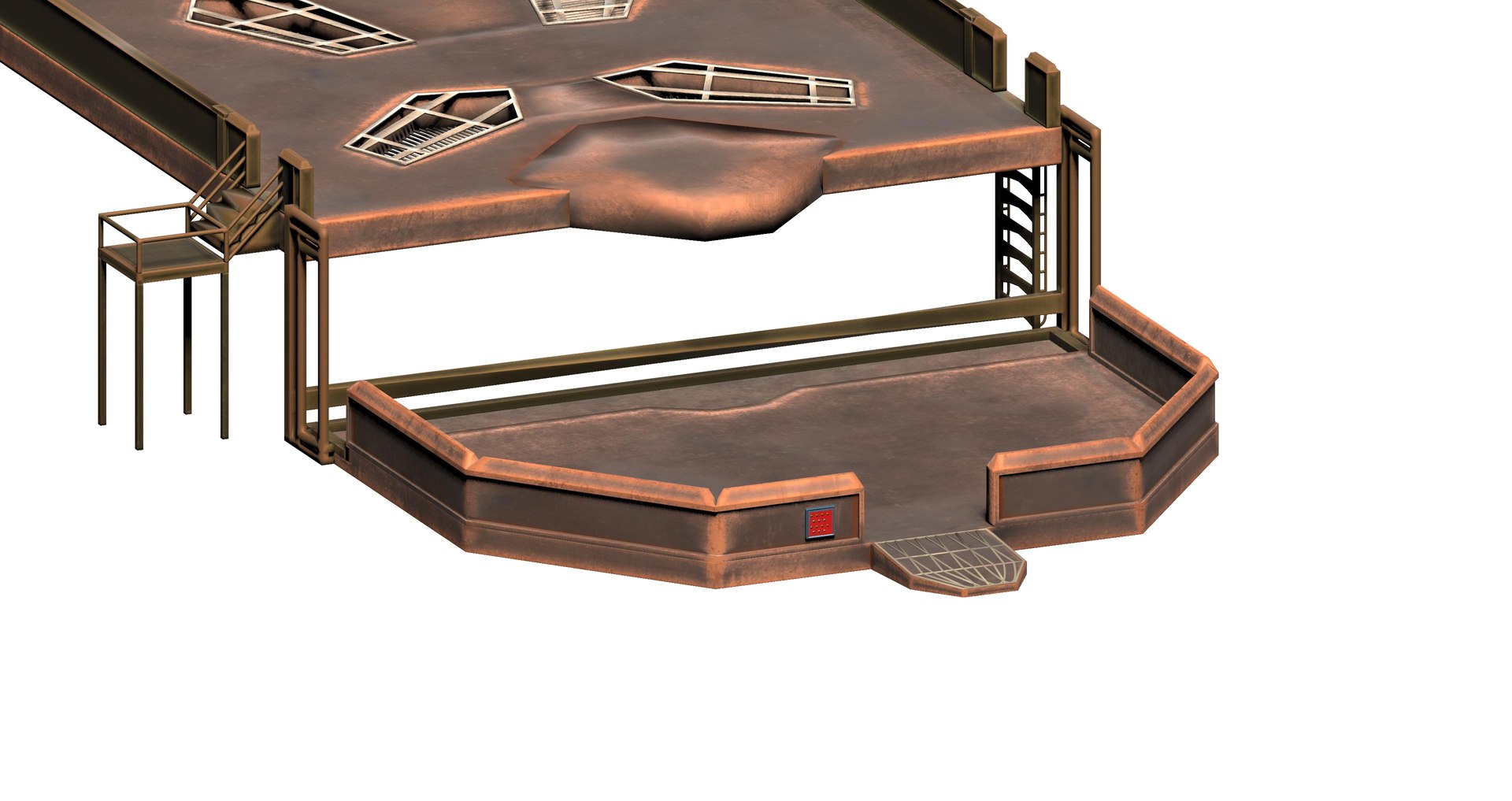 Sci-fi Metal Platform 3D Model - TurboSquid 2066359