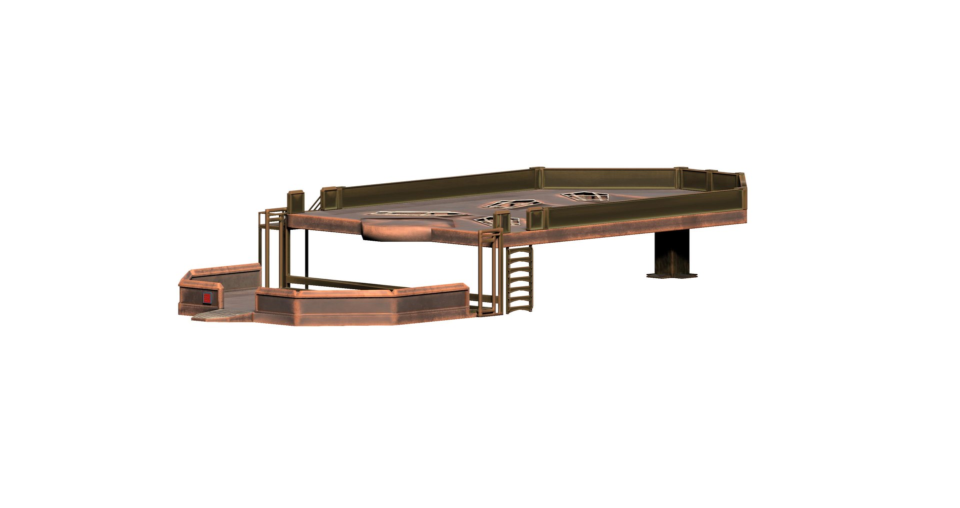 Sci-fi Metal Platform 3D Model - TurboSquid 2066359
