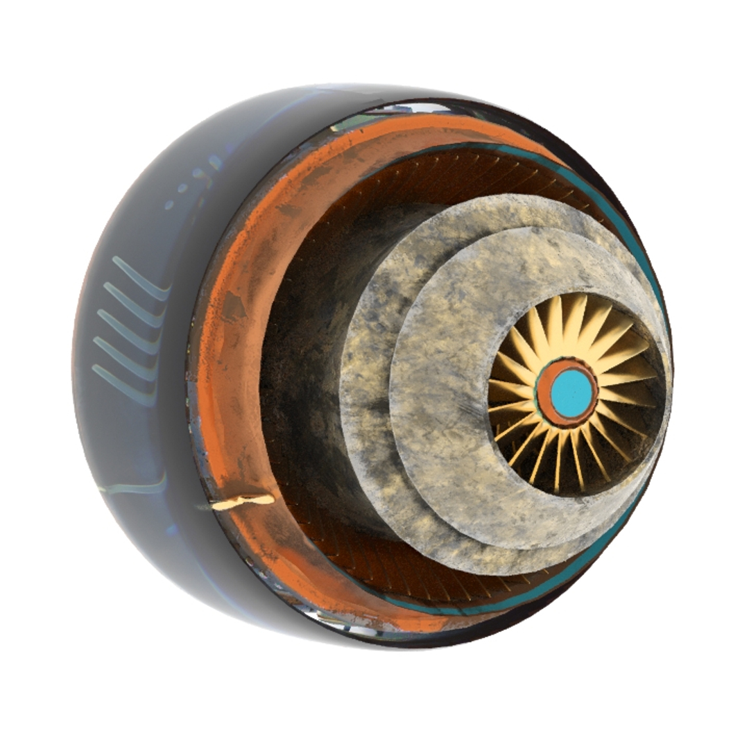 Sci fi Jet engine 3D model - TurboSquid 1978185