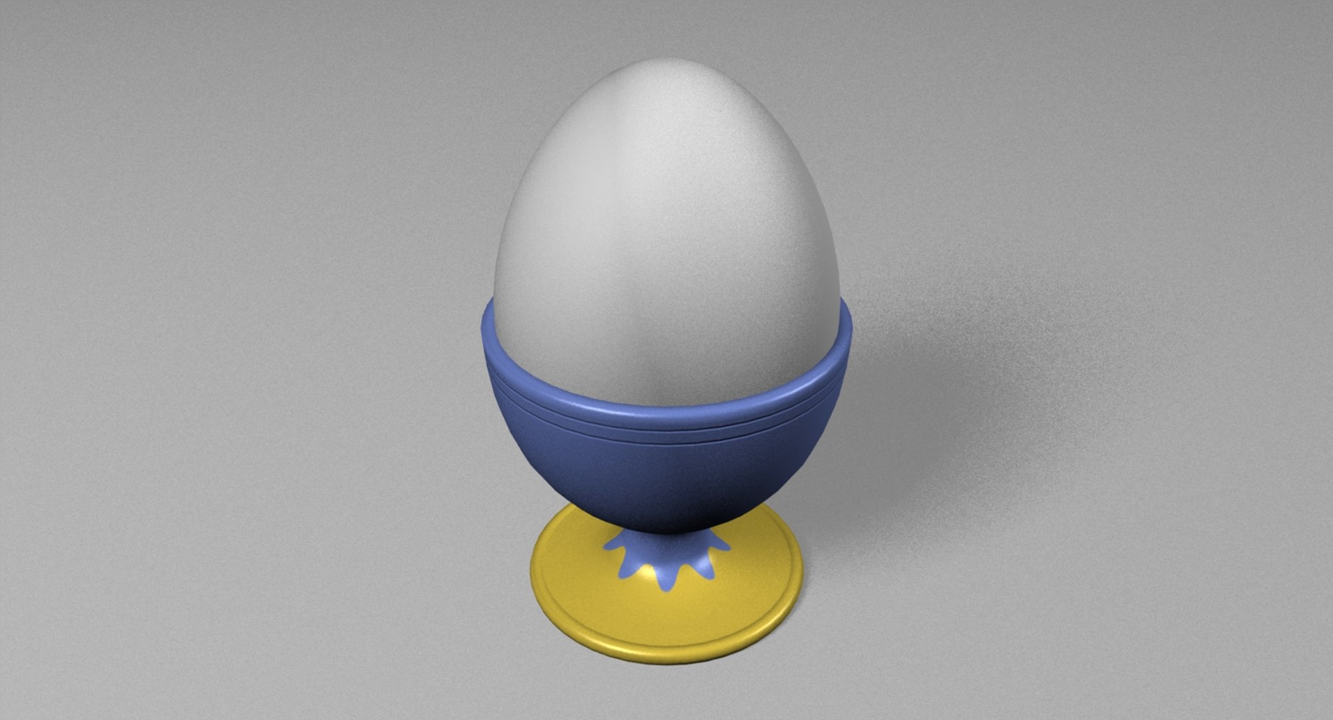 3d Model Of Boiled Egg