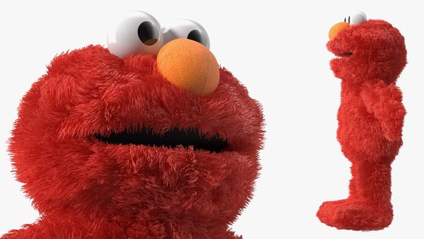Full Body Elmo Hand Puppet Fur model - TurboSquid 2004683