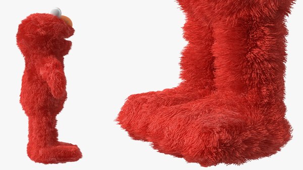 Full Body Elmo Hand Puppet Fur model - TurboSquid 2004683