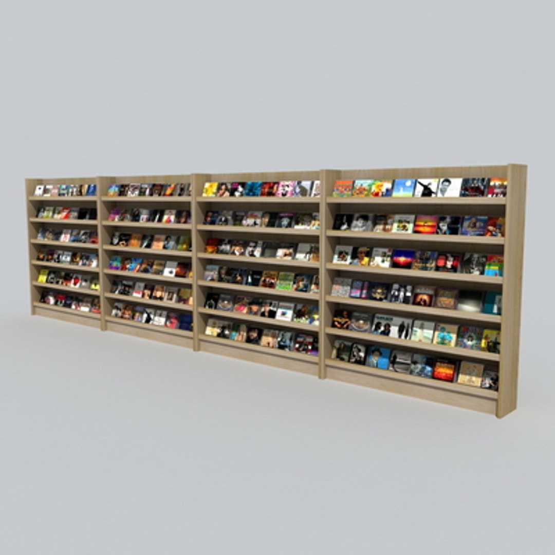 3d Book Store Bookstore Model