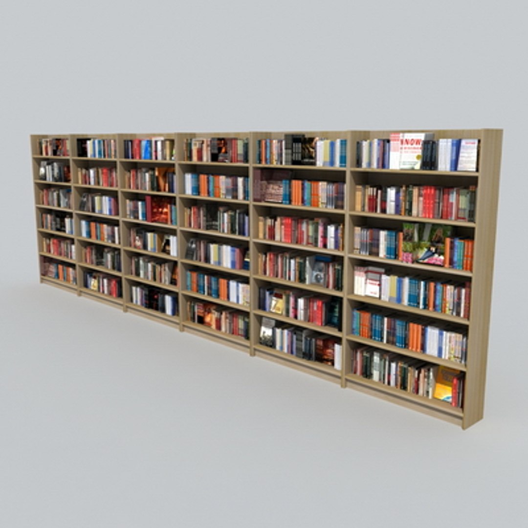 3d Book Store Bookstore Model