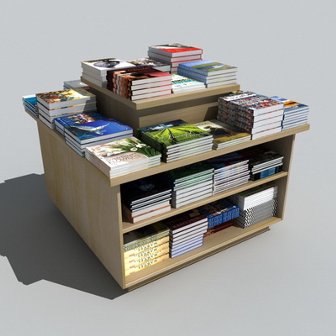 3d Book Store Bookstore Model