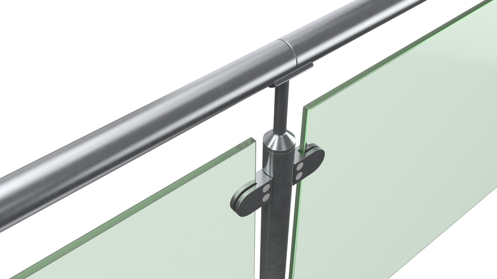 Real Glass Handrail 3D - TurboSquid 1656539