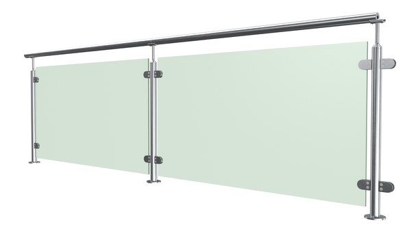 Real glass handrail 3D - TurboSquid 1656539