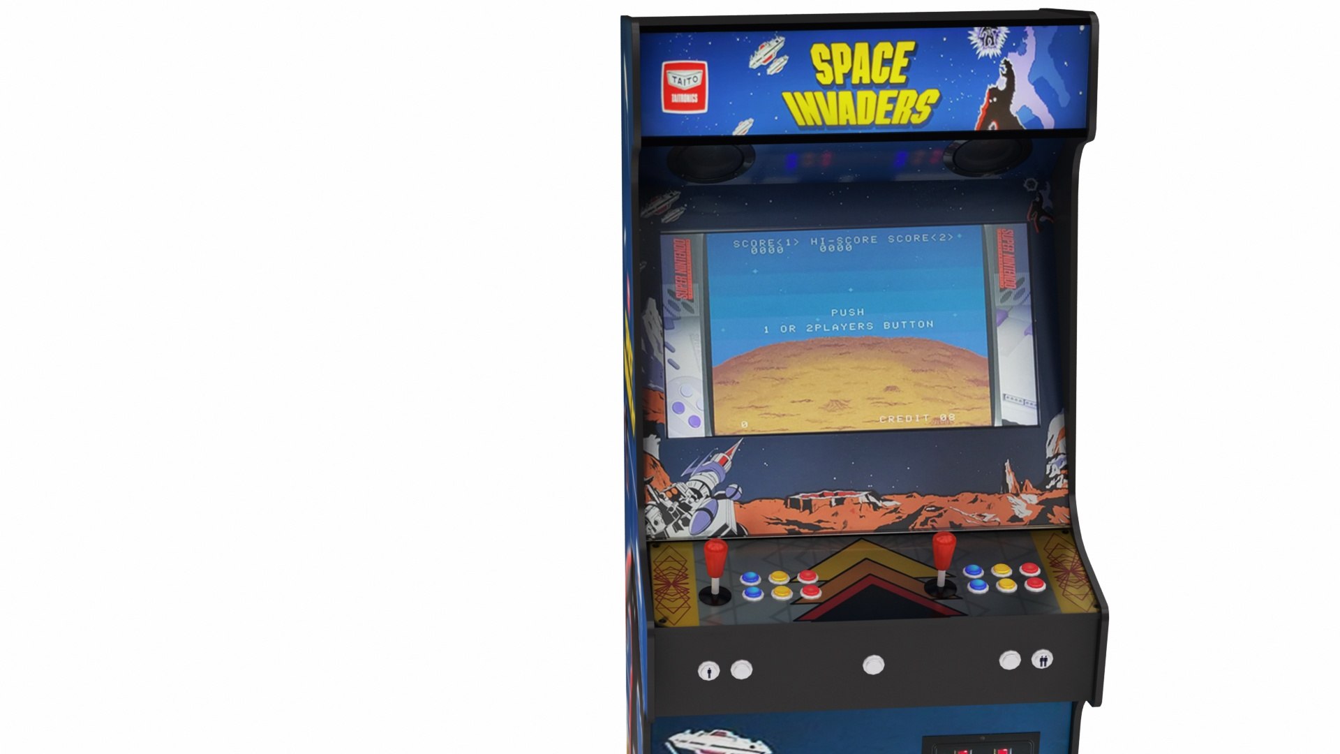 Space Invaders Arcade Machine 3D Model - TurboSquid 2517198
