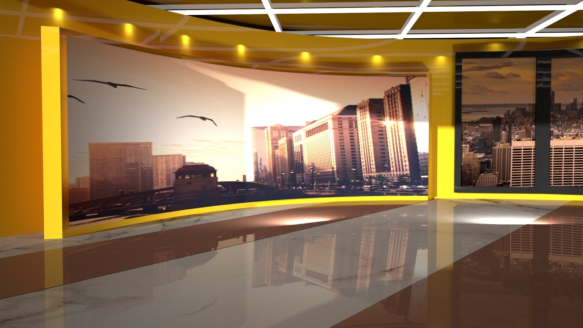 Morning Virtual Set 3D Model - TurboSquid 1834763