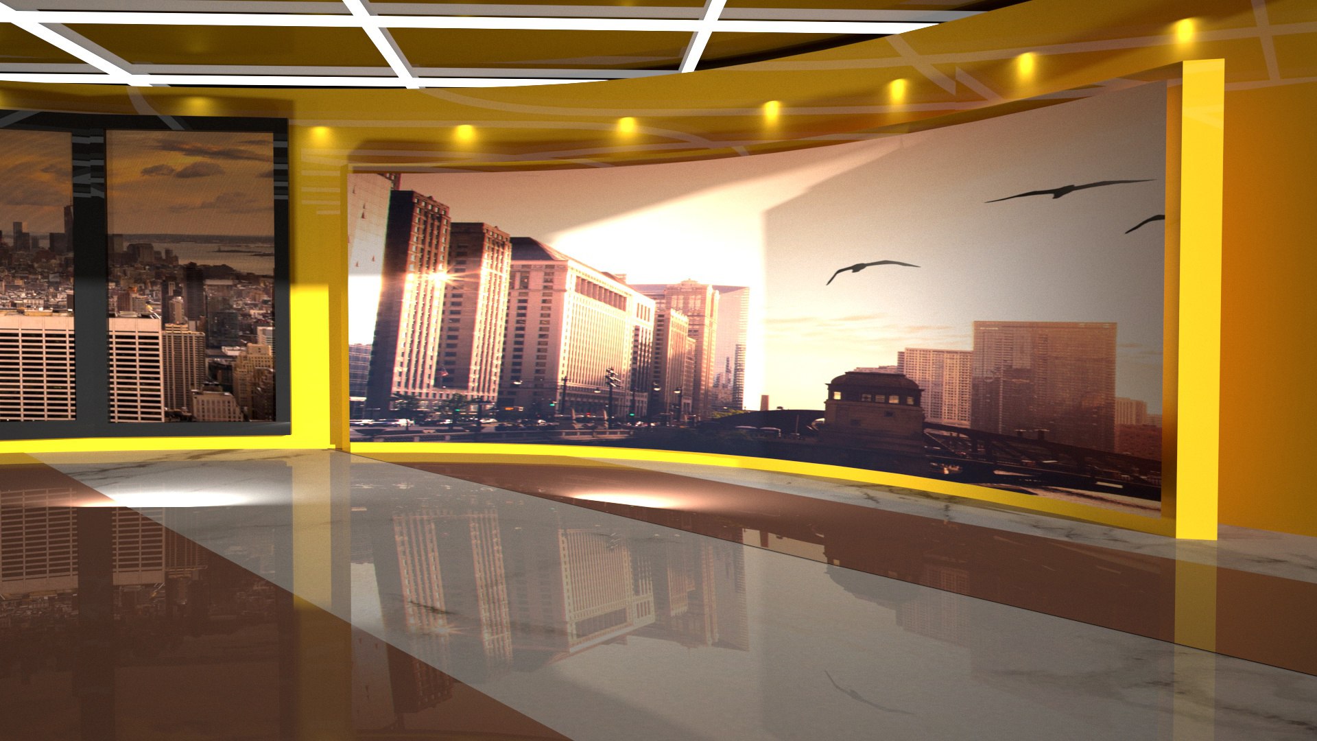 Morning Virtual Set 3D Model - TurboSquid 1834763