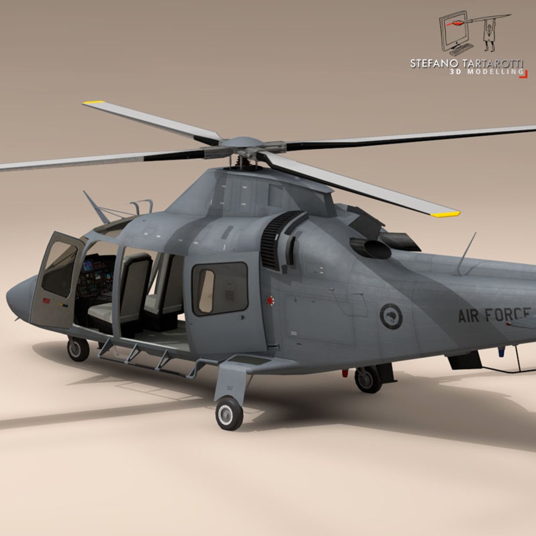 Aw109 Helicopter Agusta Obj