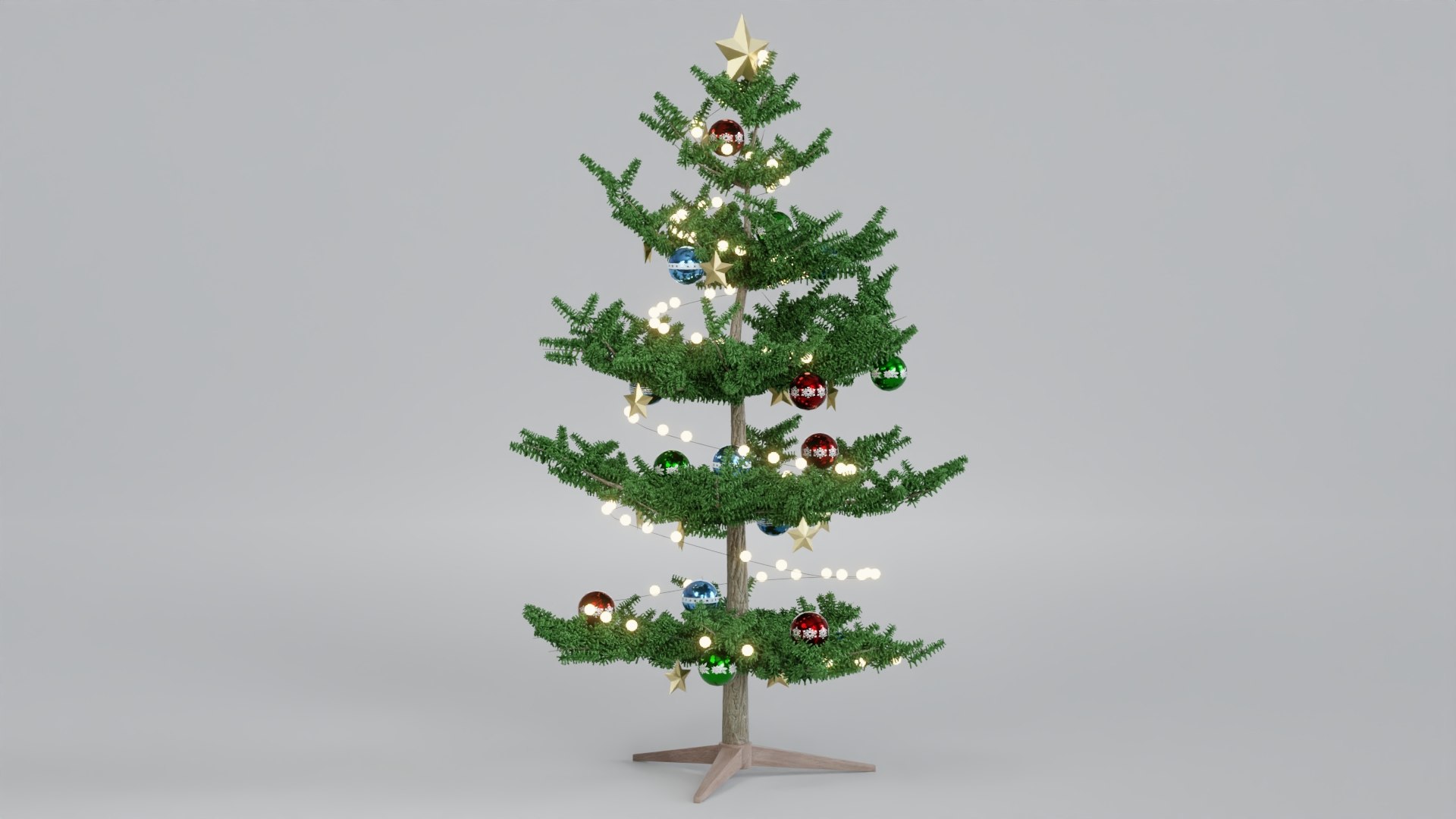 3D Christmas Tree 02 model - TurboSquid 1993964