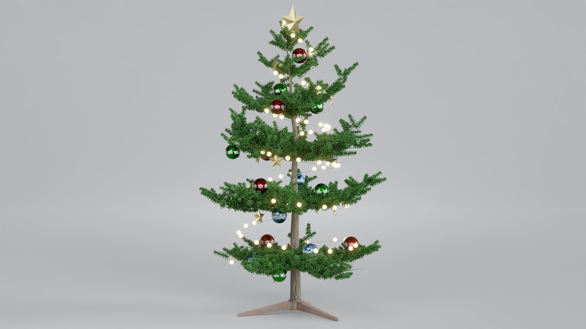 3D Christmas Tree 02 model - TurboSquid 1993964