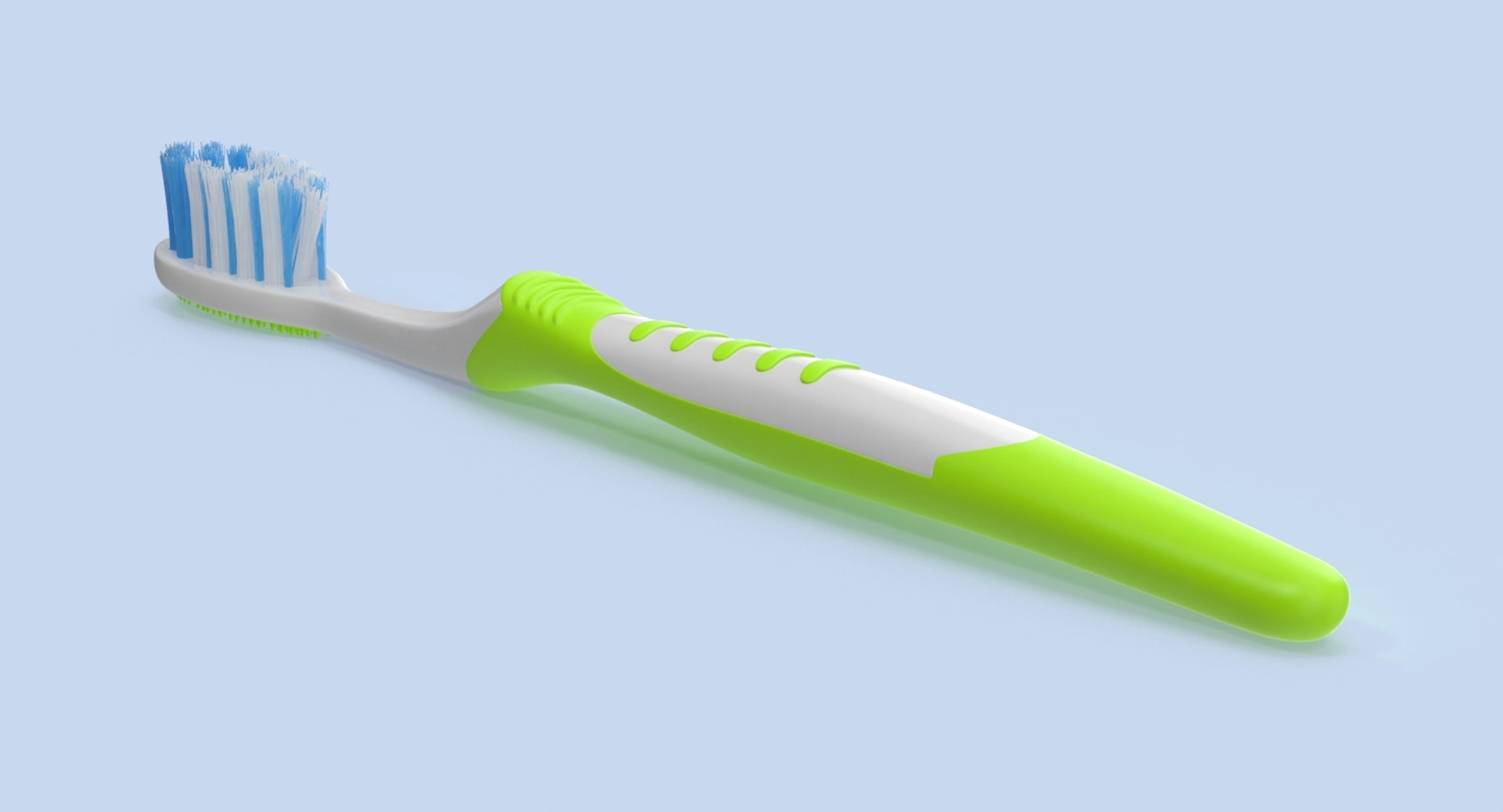 3d Toothbrush 02 Green