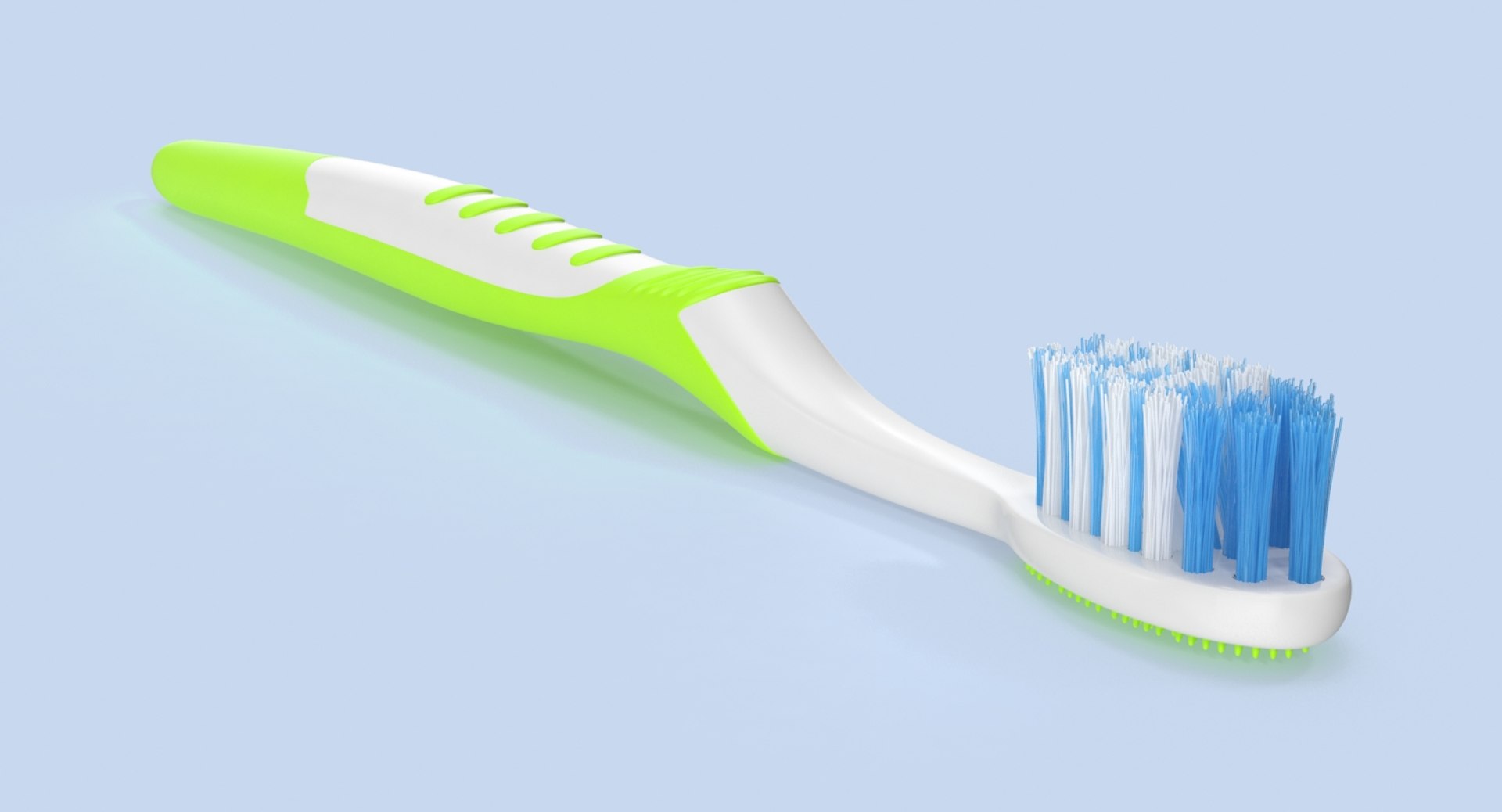 3d Toothbrush 02 Green