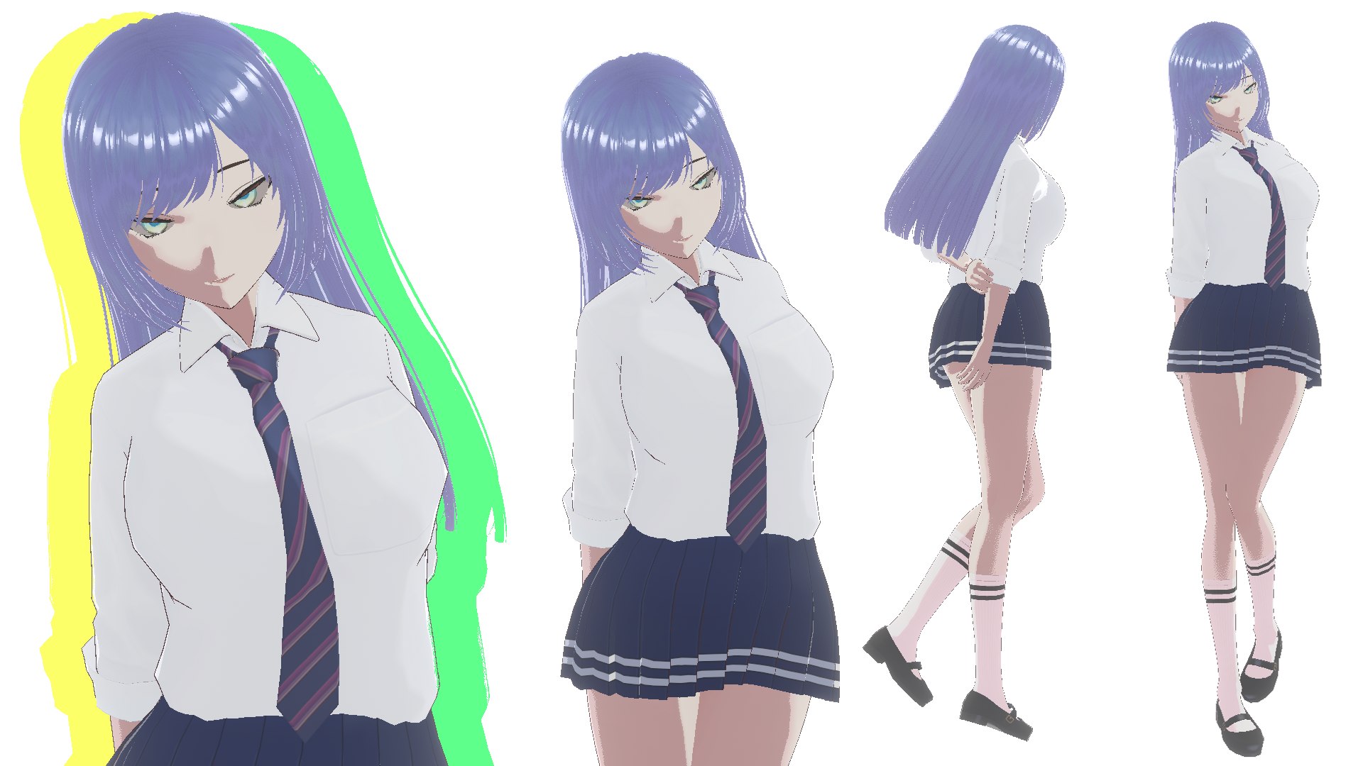 Hot Anime School Teacher 3D Model - TurboSquid 2426208