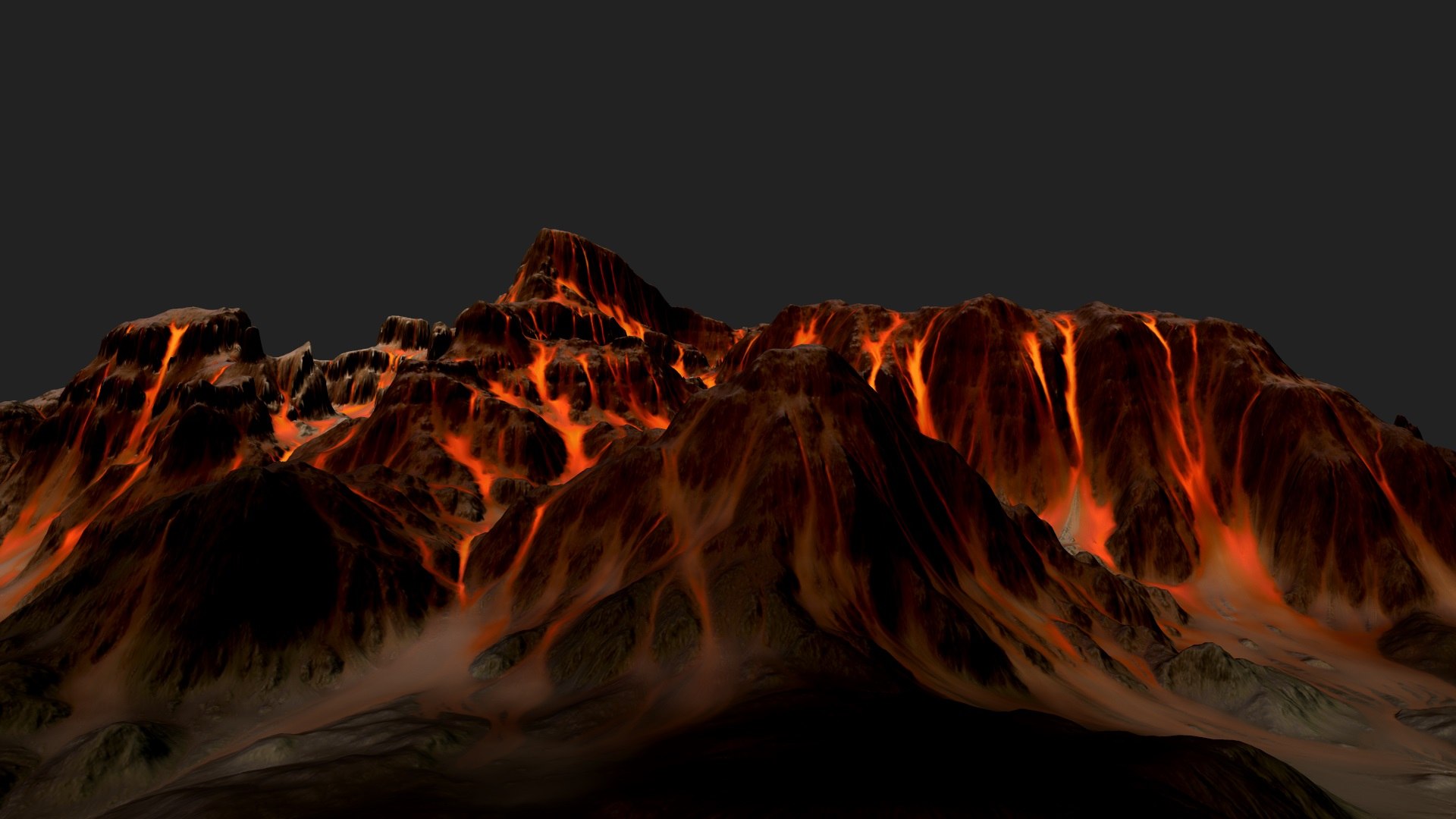 3d Model Volcano