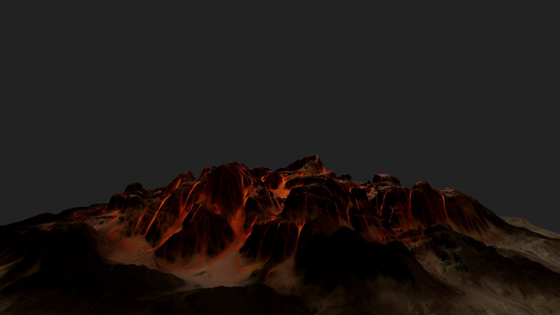 3d Model Volcano