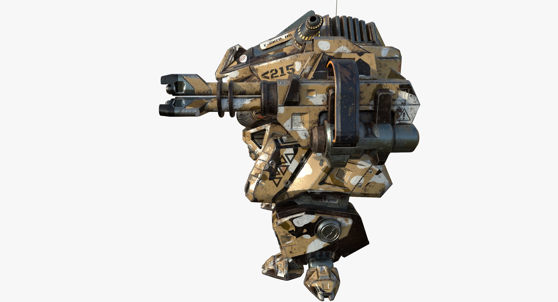 3D Desert Mech - TurboSquid 1311476