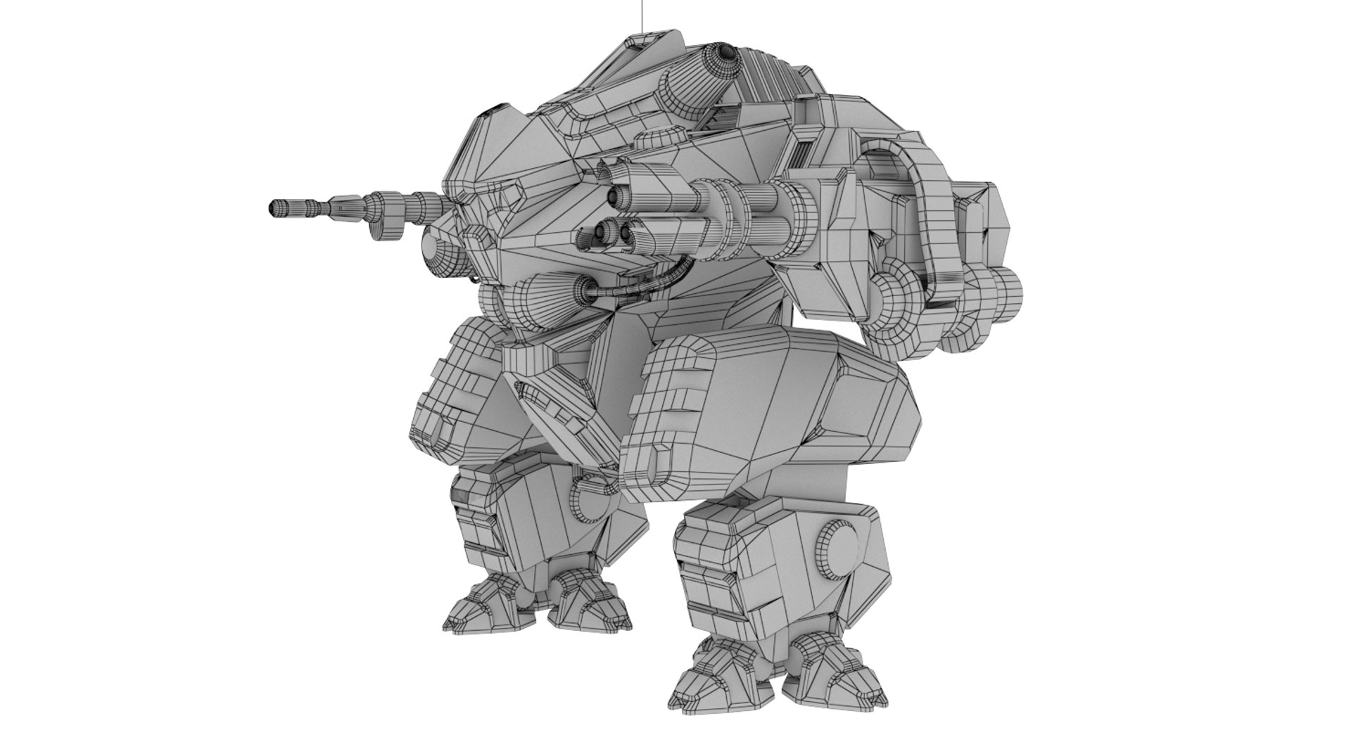 3D Desert Mech - TurboSquid 1311476