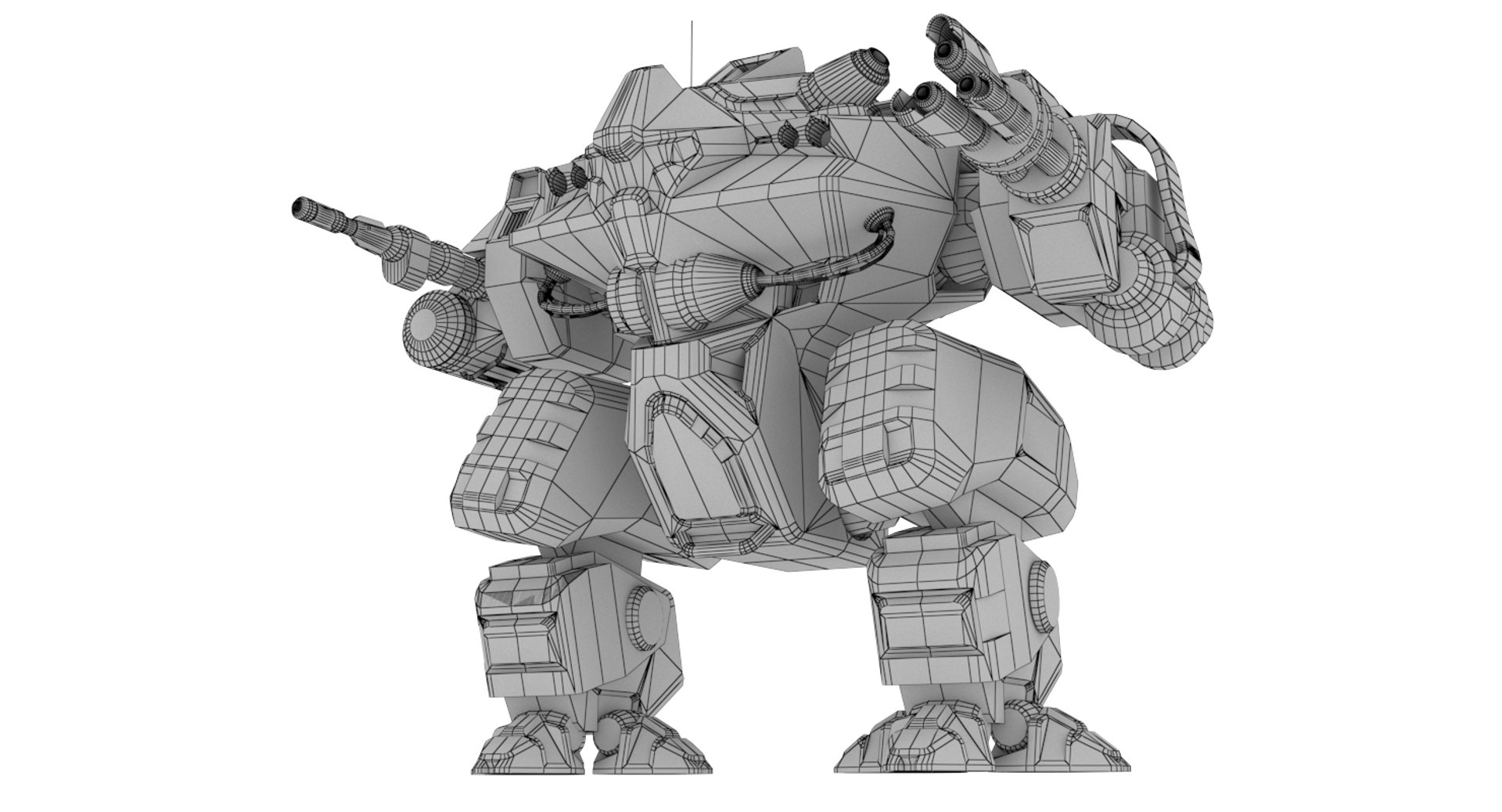 3D Desert Mech - TurboSquid 1311476