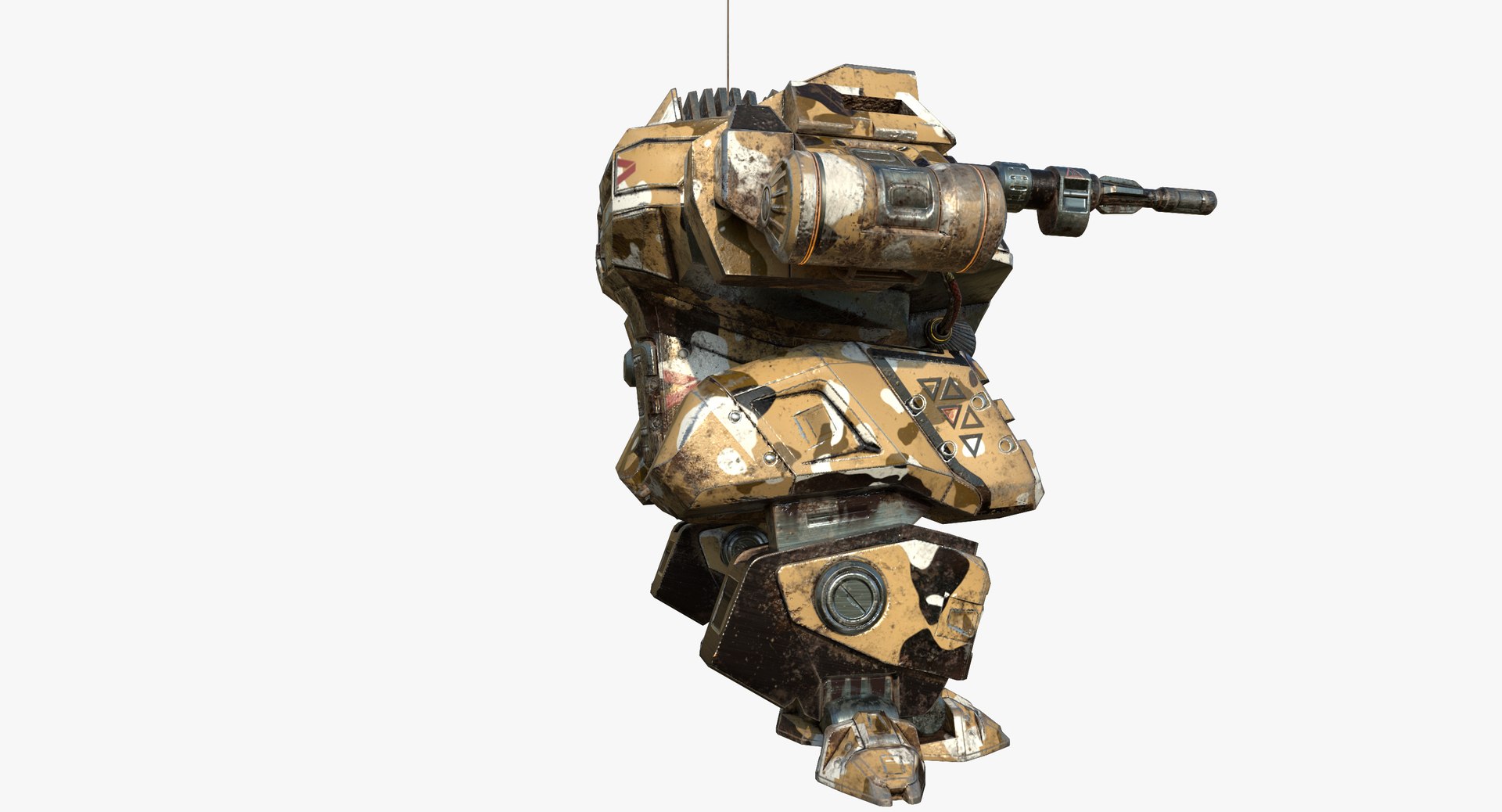 3D desert mech - TurboSquid 1311476