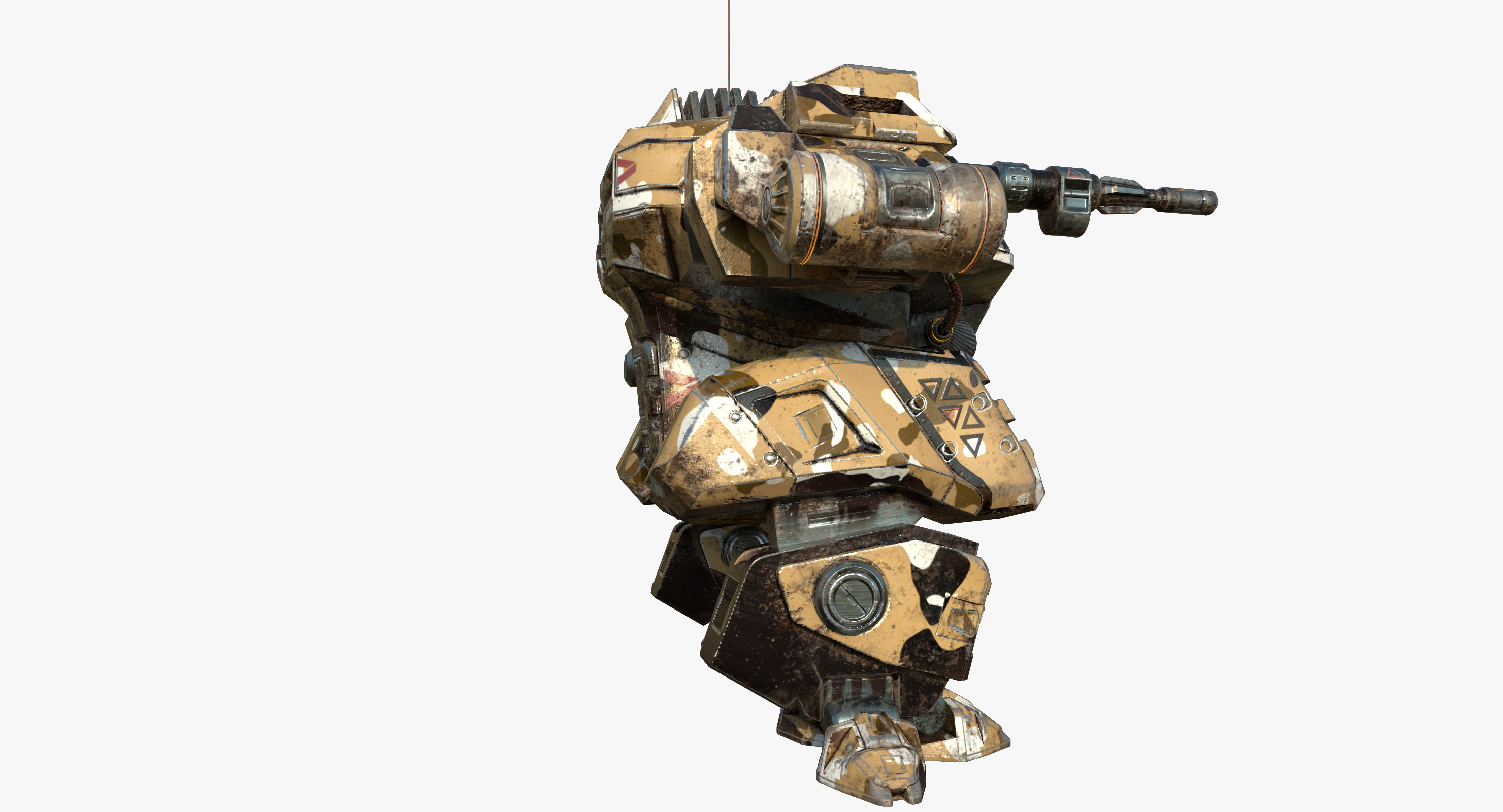 3D desert mech - TurboSquid 1311476