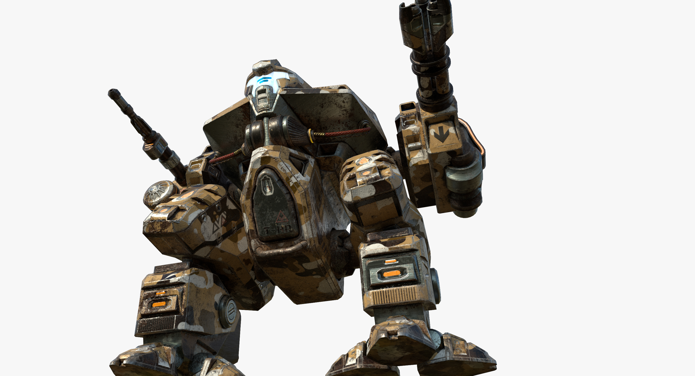 3D desert mech - TurboSquid 1311476