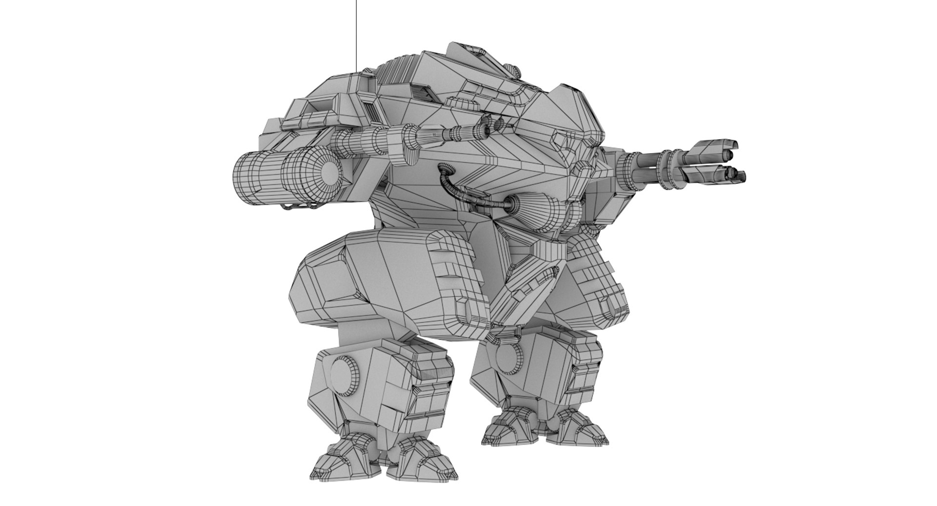 3D Desert Mech - TurboSquid 1311476