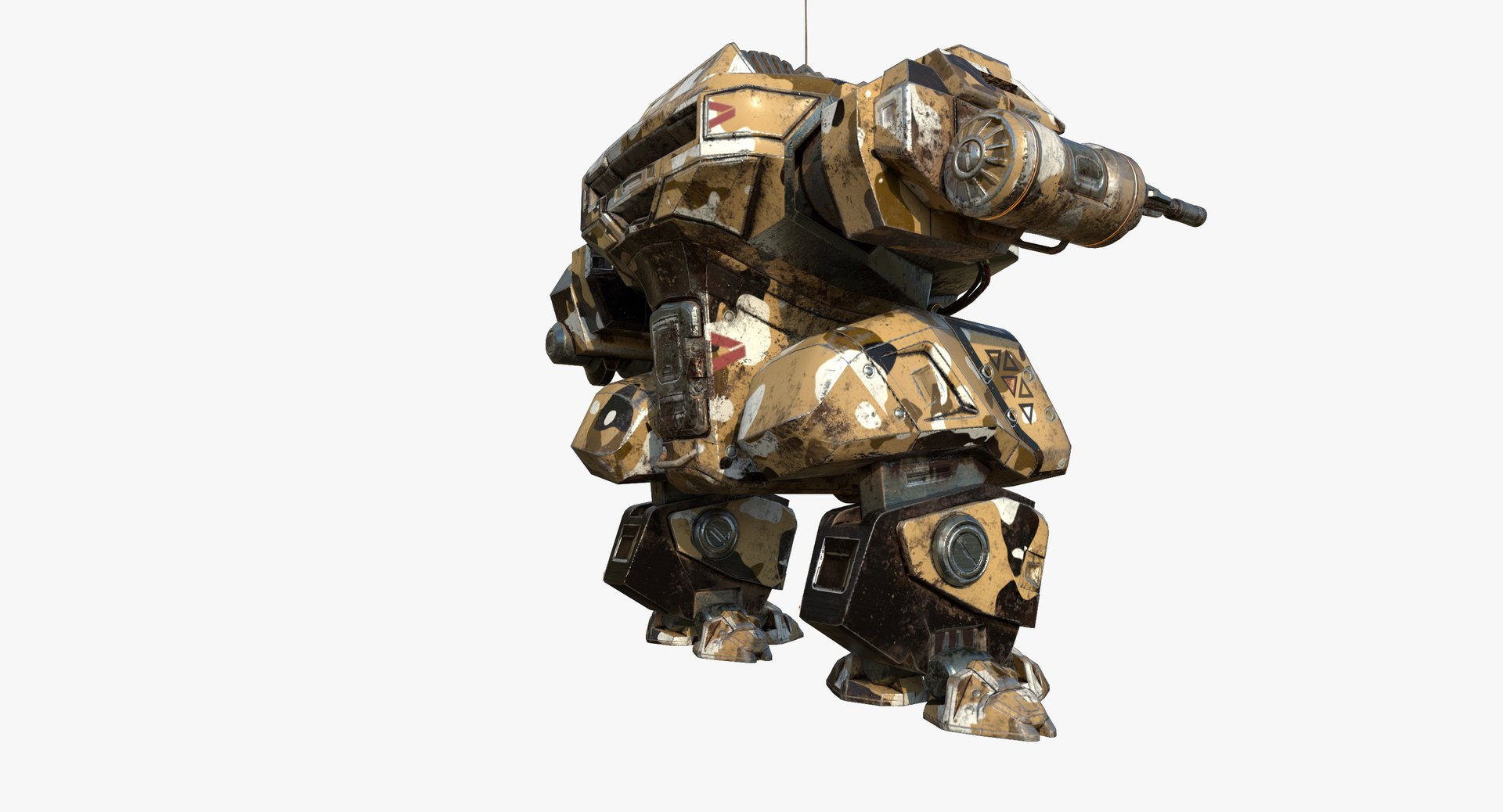 3D Desert Mech - TurboSquid 1311476