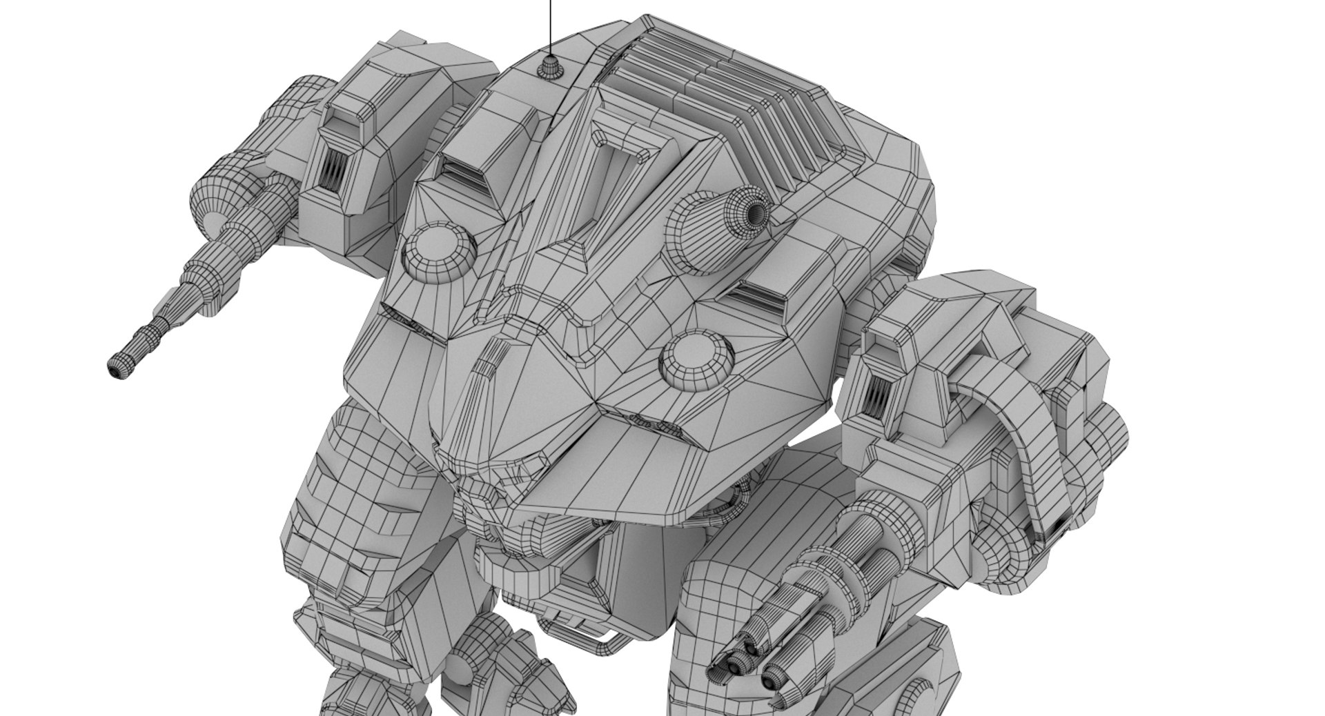 3D Desert Mech - TurboSquid 1311476