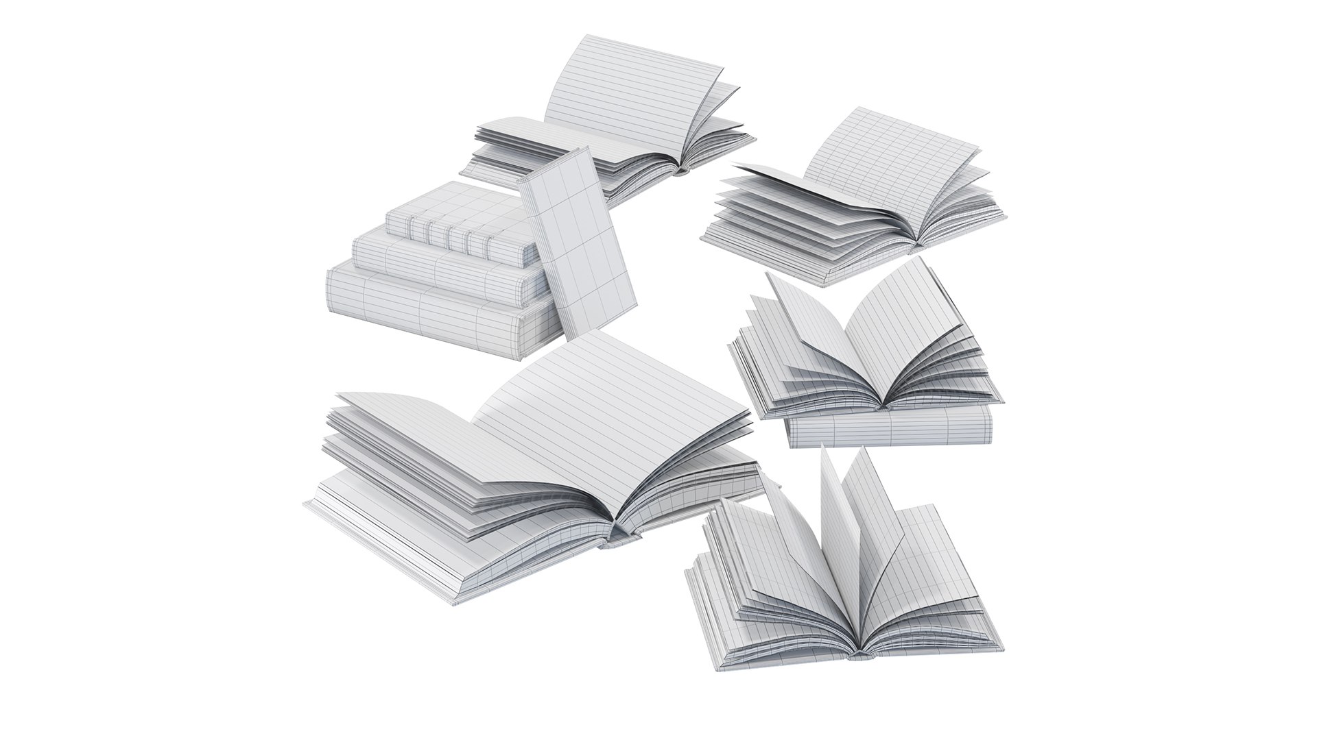 3D Books Collection Set 5 Model - TurboSquid 1975236