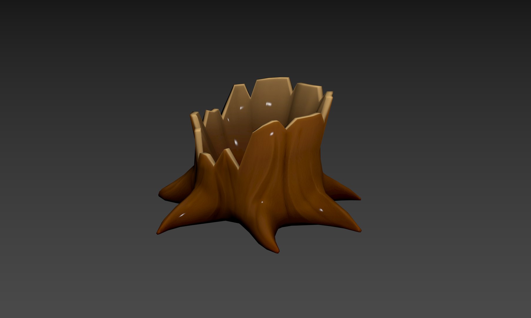 Low Poly Stump 001 Model - TurboSquid 1851038