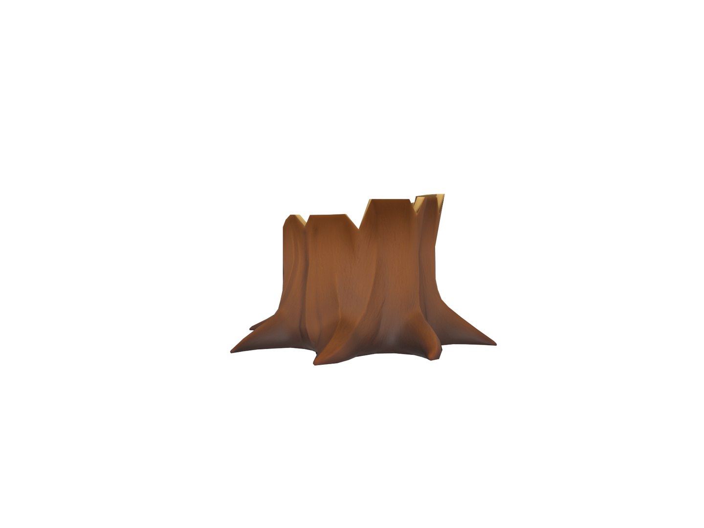 Low Poly Stump 001 Model - TurboSquid 1851038