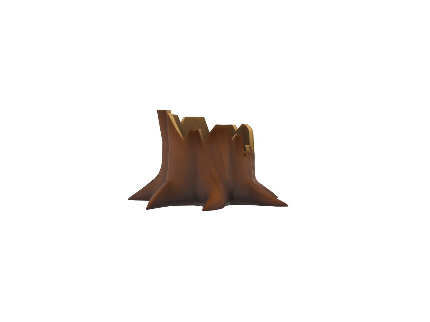 Low Poly Stump 001 Model - TurboSquid 1851038