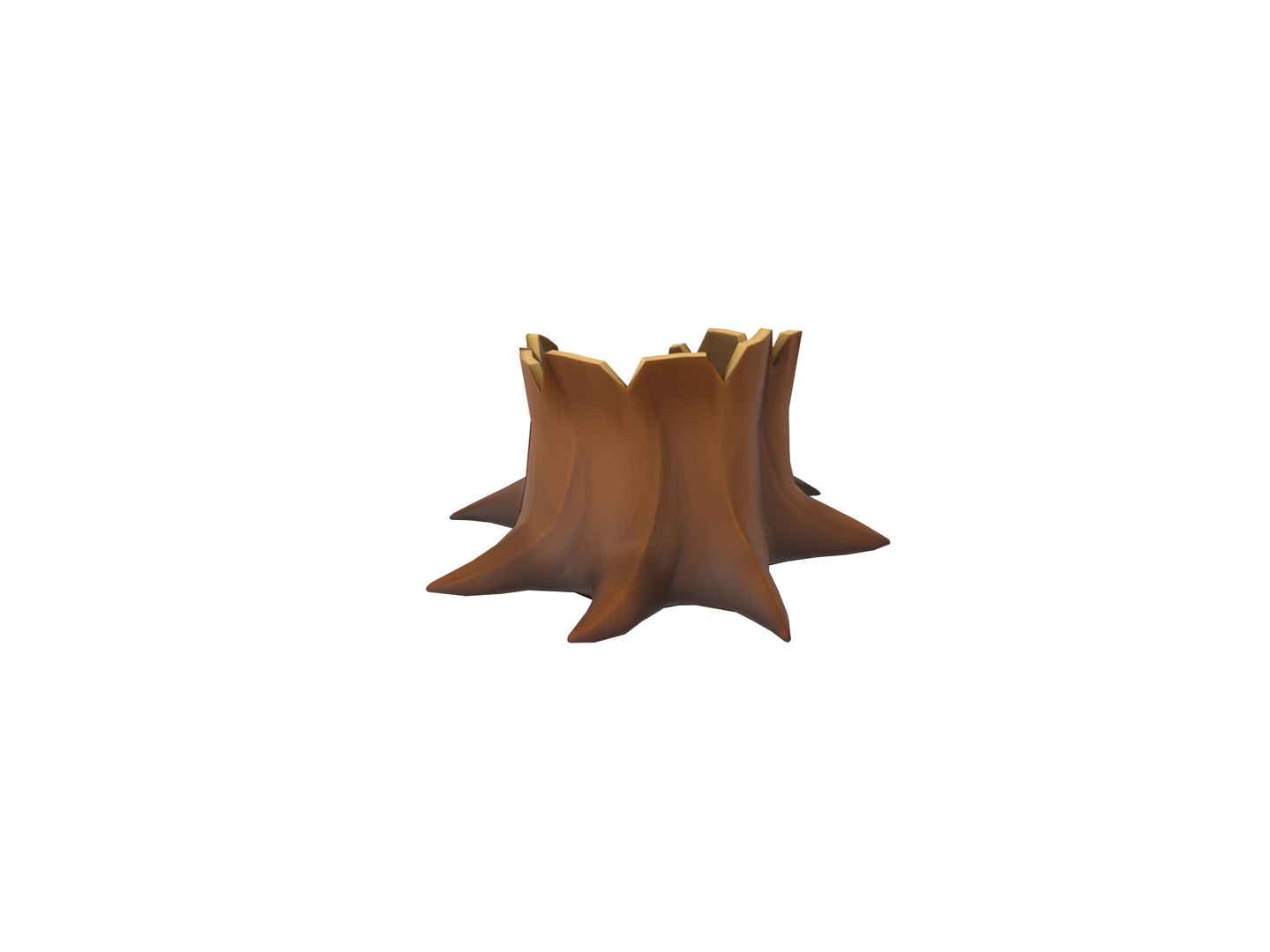 Low Poly Stump 001 Model - TurboSquid 1851038