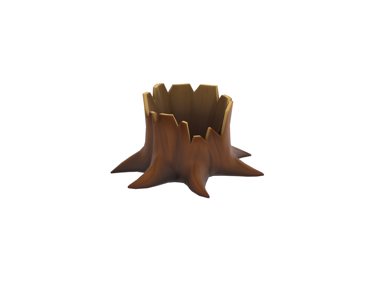 Low Poly Stump 001 Model - TurboSquid 1851038