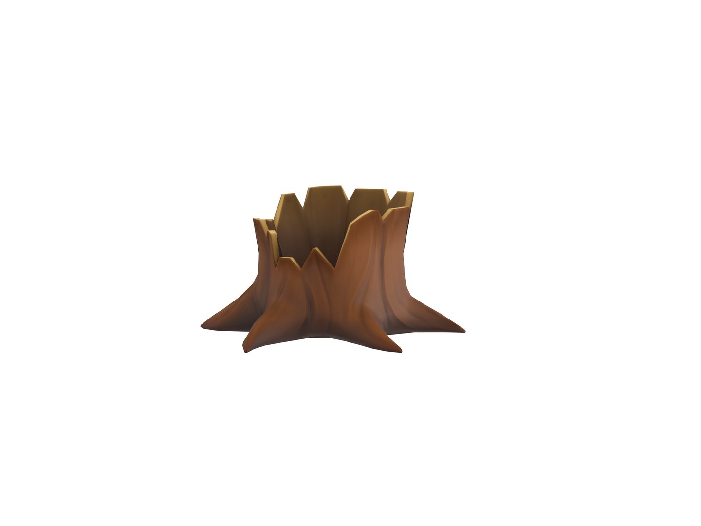 Low Poly Stump 001 Model - TurboSquid 1851038