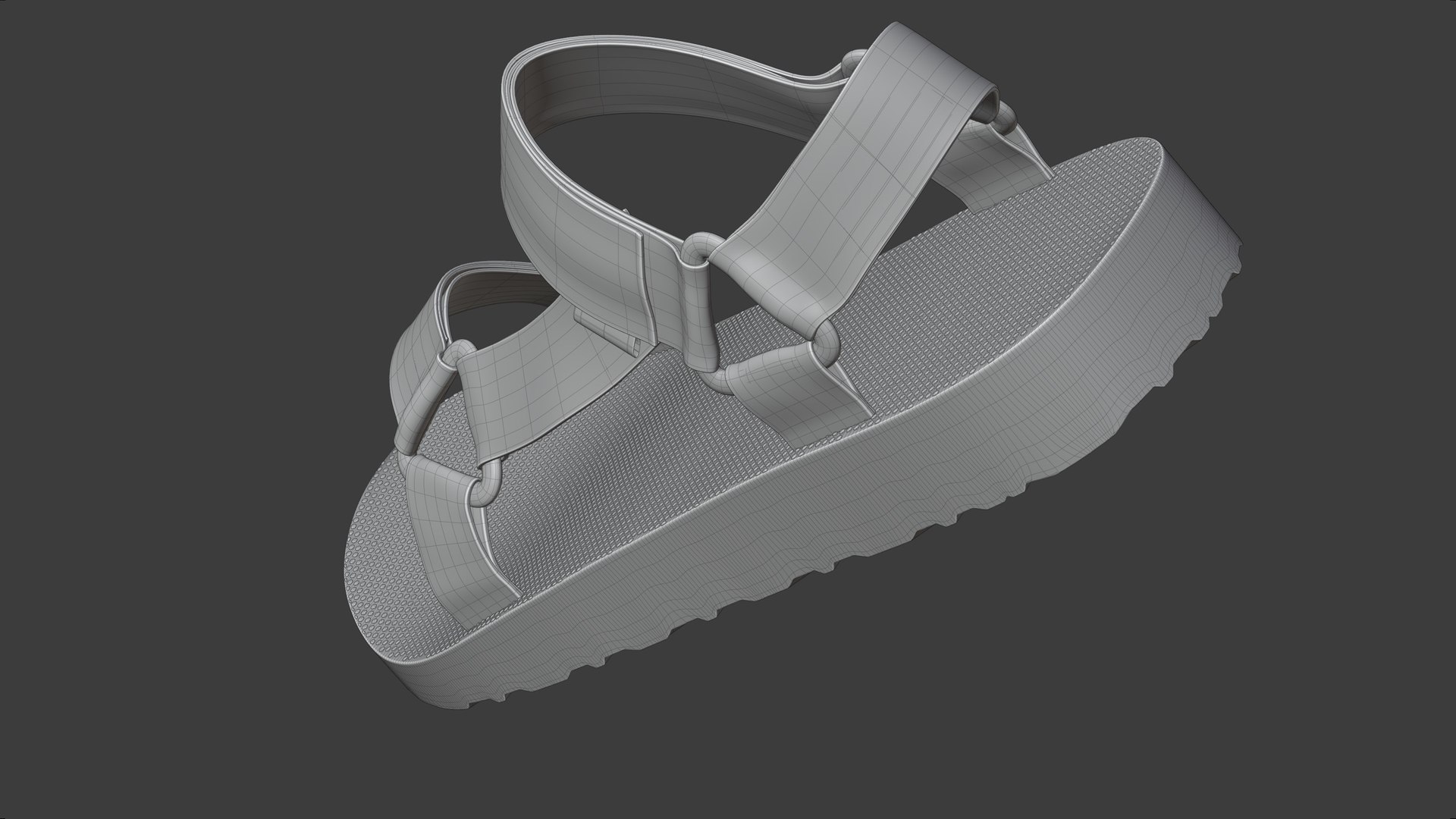 3D Teva Original Universal Urban Sandal model - TurboSquid 1760534