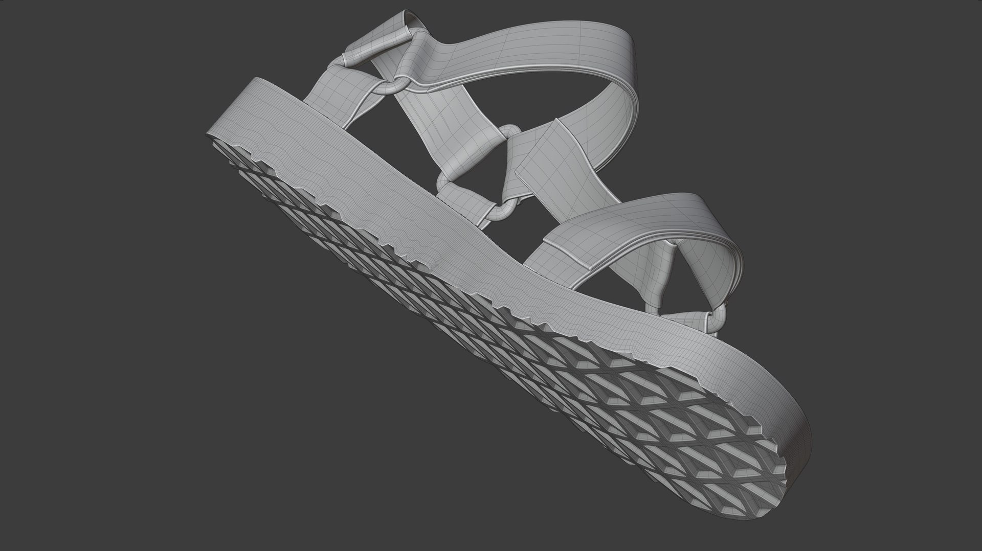 3D Teva Original Universal Urban Sandal model - TurboSquid 1760534