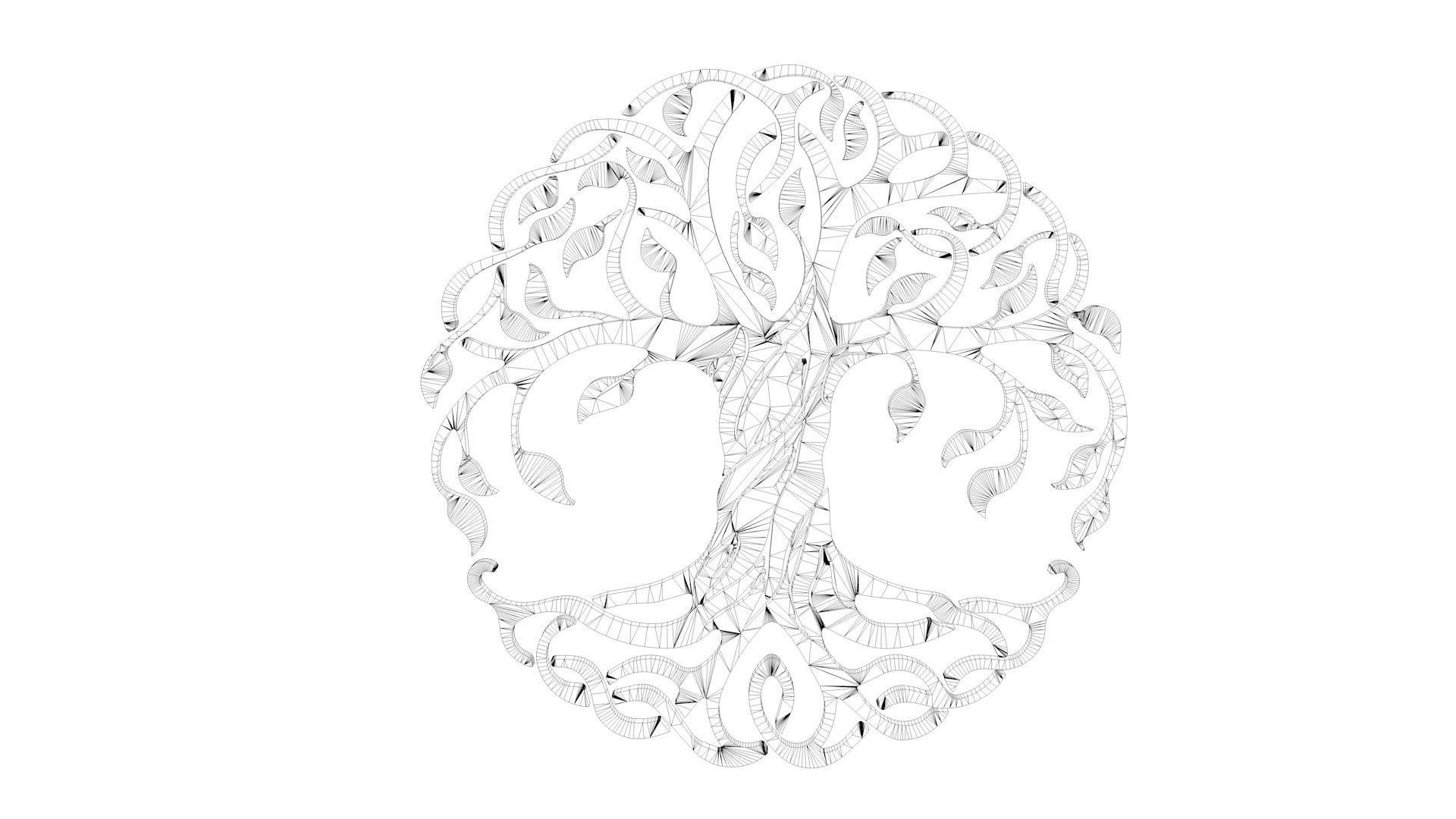 Tree Of Life Symbol 3D Model - TurboSquid 1783771
